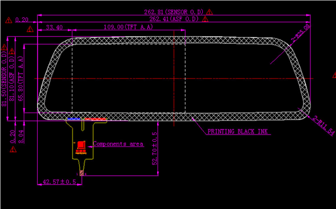 Custom Projected Capacitive Industrial Touch Screen Panel PCT CTP P - Cap