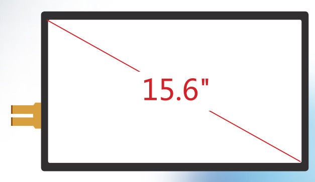 Flexible 15.6 Inch Projected Capacitive Touch Panel With G+G Structure ...
