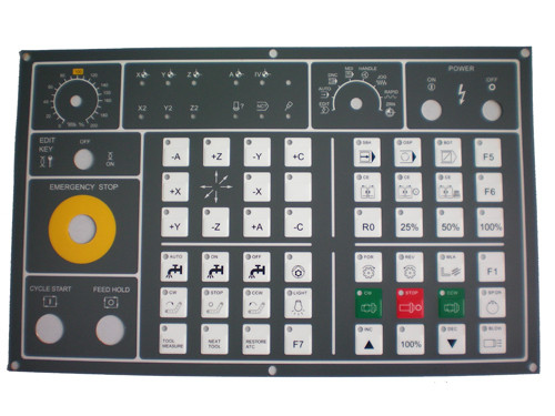 3M Embossed Membrane Switch Overlay PVC / PET / PC / TPU With LED Backlight